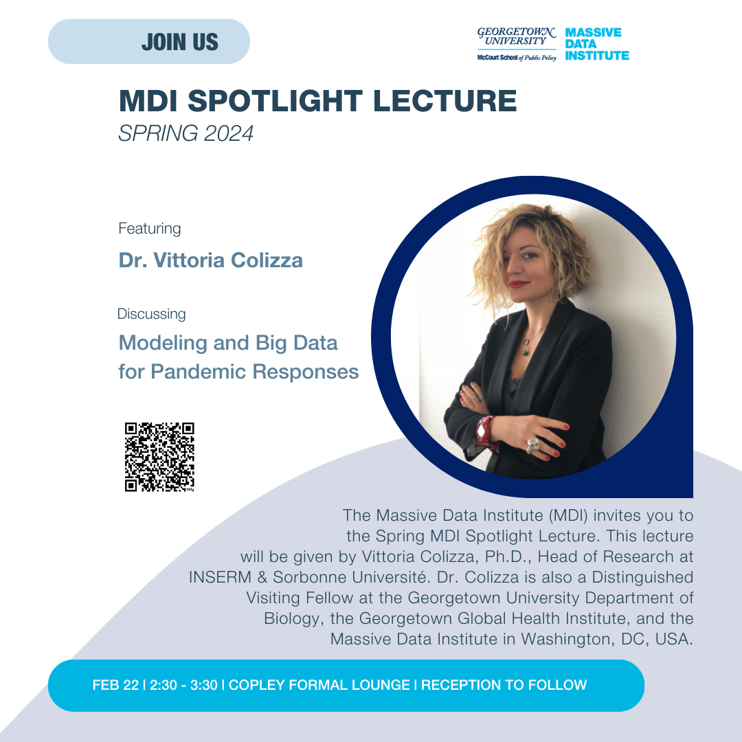 Event –MDI Spotlight Lecture: Modeling and Big Data for Pandemic Responses with Vittoria Colizza ...