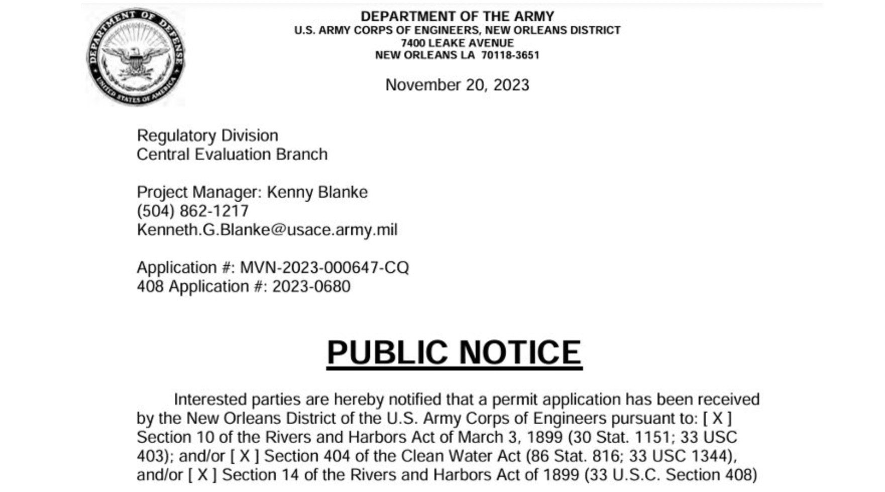 The Wetlands Impact Tracker: Revealing Public Notices for the Public ...